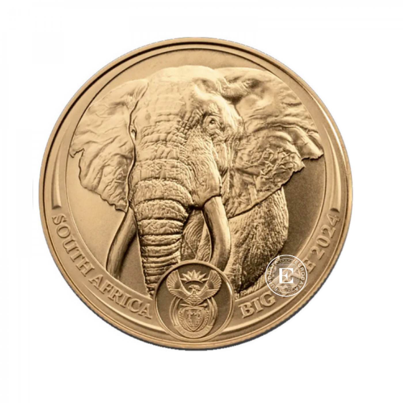 1 oz (31.10 g) auksinė moneta Didysis penketas - Dramblys,