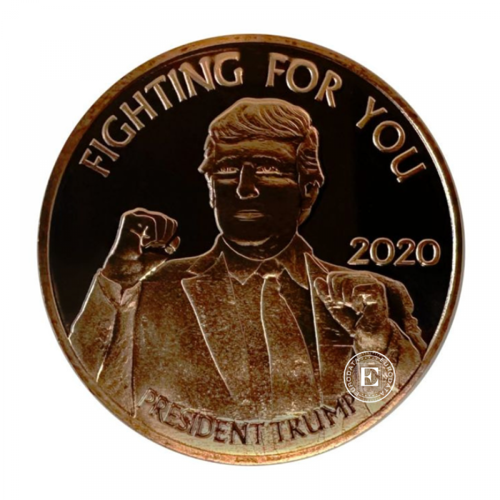 1 oz (31.10 g) varinė moneta Trump Fighting for You, JAV ...